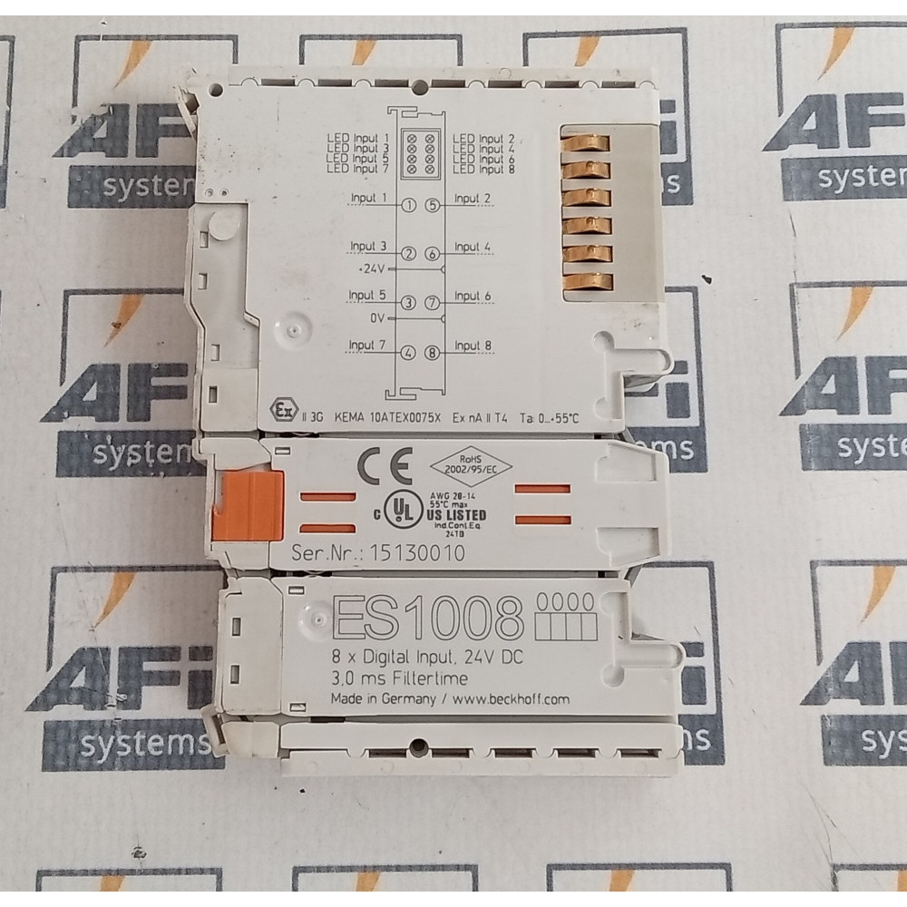 Beckhoff ES1008 Digital Input Terminal 8-Channel