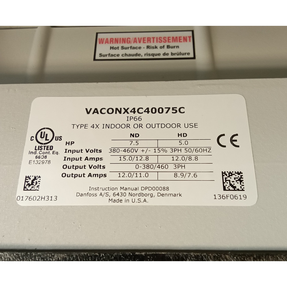 X4C40075C Danfoss from AFI Systems