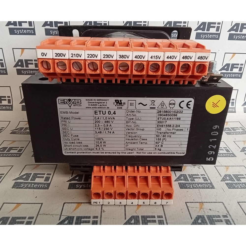 ETU0,4/A1/1/9S EMB from AFI Systems