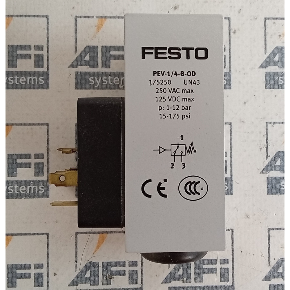 Festo PEV-1/4-B-OD Pneumatic Pressure Transducer Switch