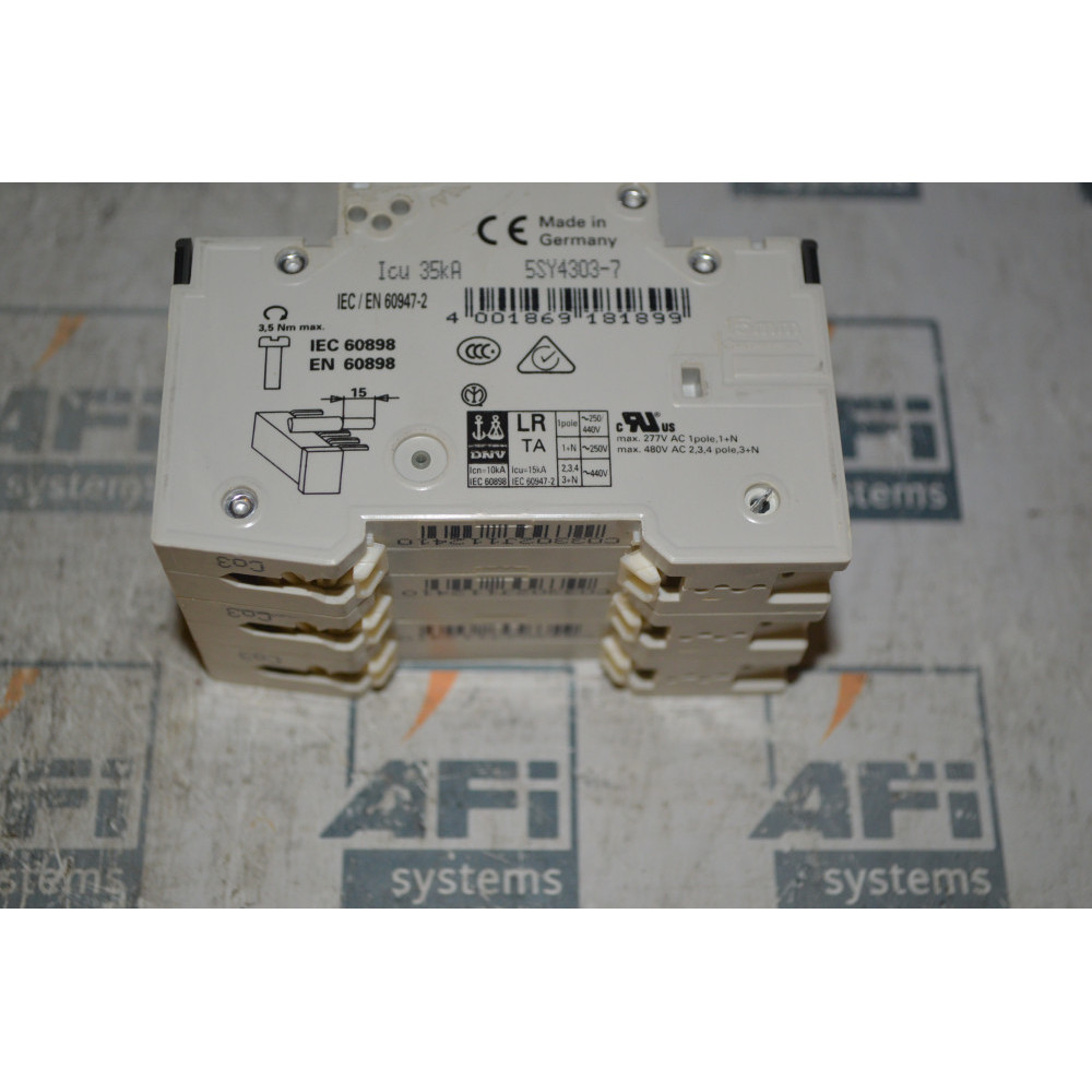 IEC-EN 60947-3 Siemens from AFI Systems